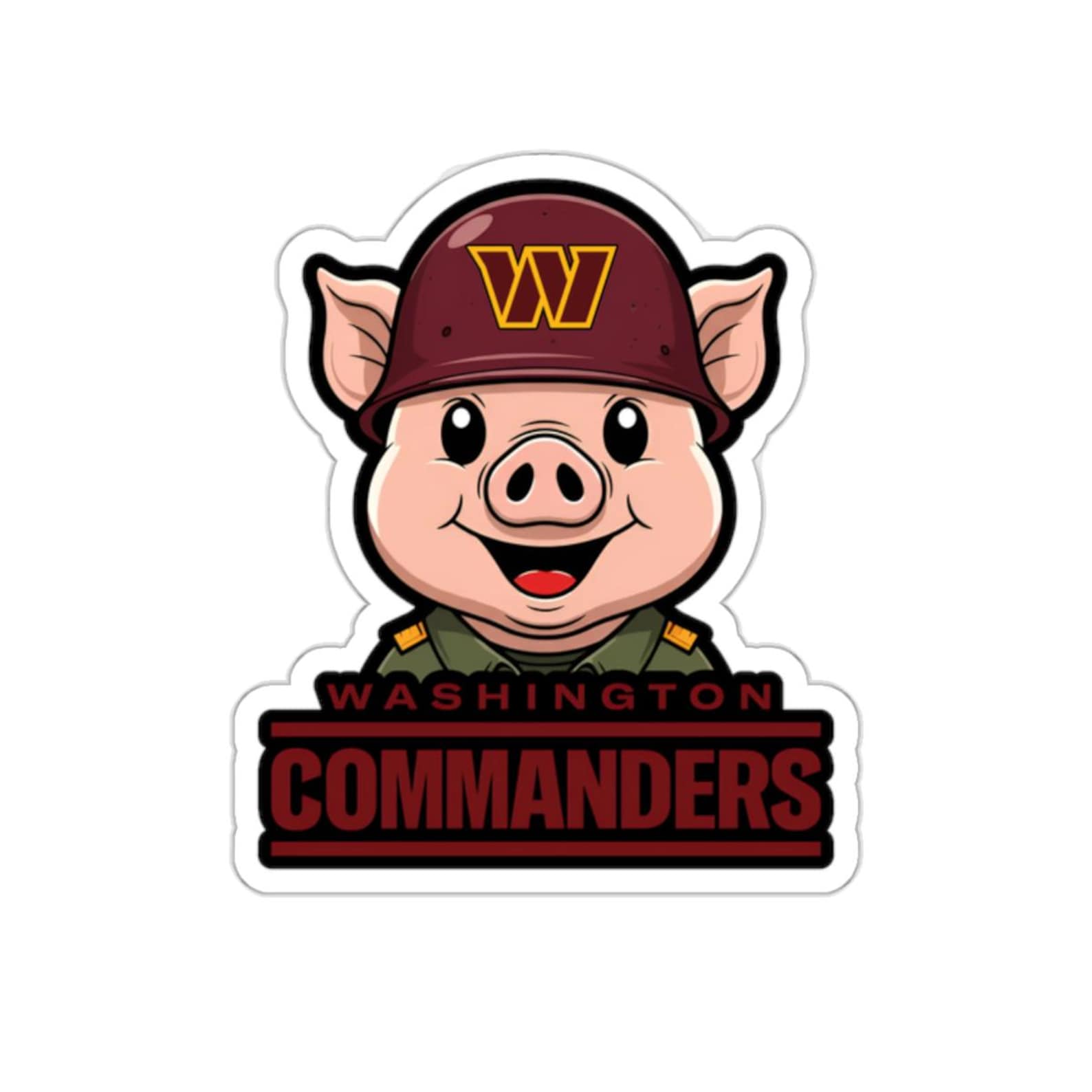 Washington Commanders Sticker | Washington Commanders Fan Gift | Vinyl ...