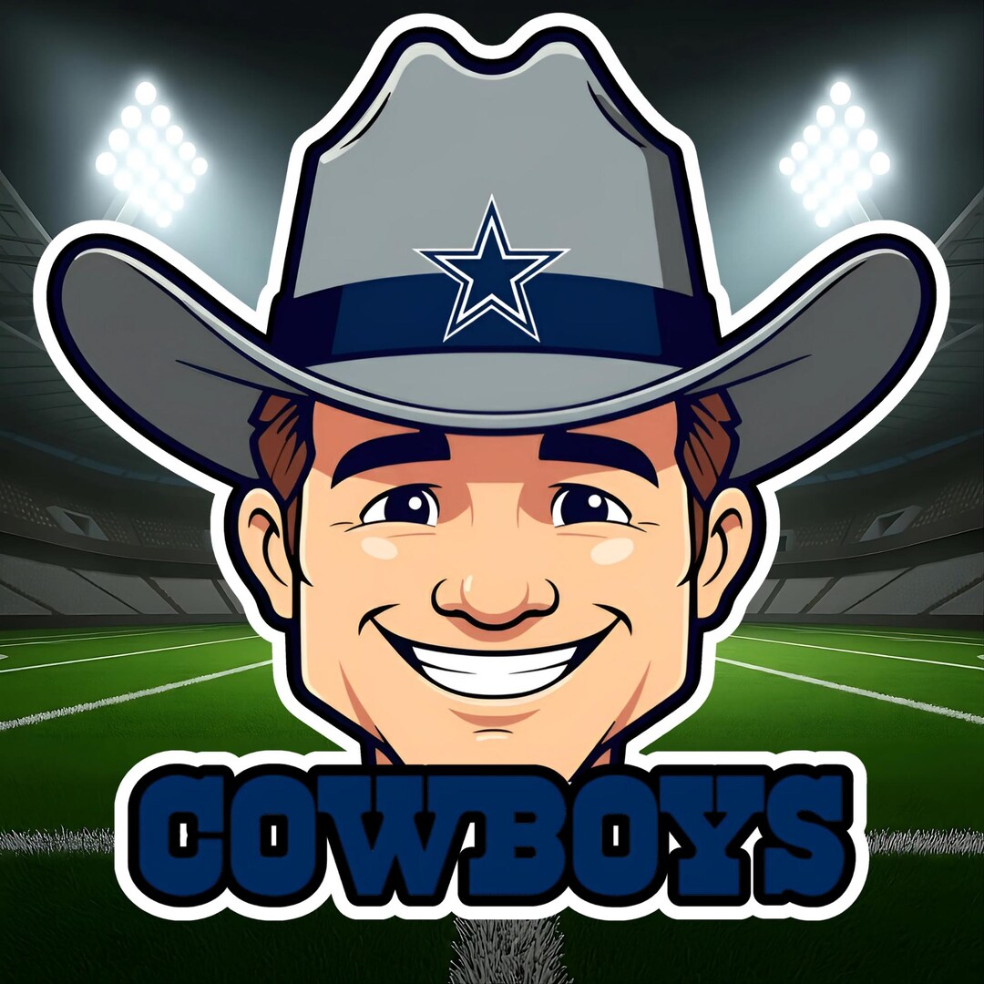Dallas Cowboys Sticker | Dallas Cowboys Fan Gift | Vinyl Wall Decal ...