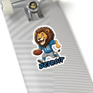 Detroit Lions Sticker | Detroit Lions Fan Gift | Detroit Lions Party ...