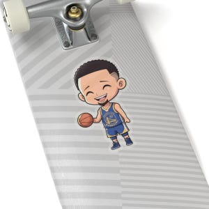 Stephen Curry Sticker Steph Curry Fan Gift Golden State Warriors Kiss ...
