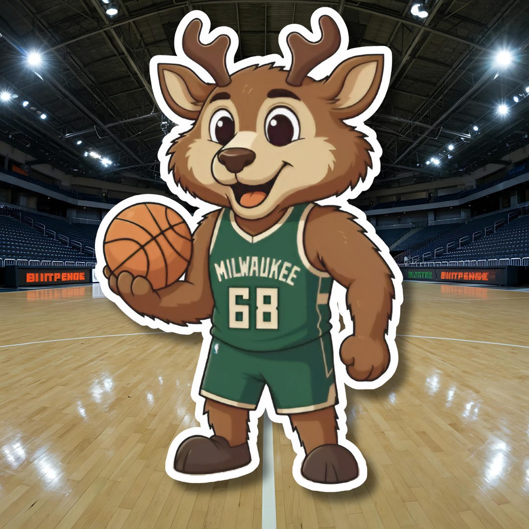 Milwaukee Bucks Sticker Bucks Fan Gift Vinyl Wall Decal Milwaukee Bucks ...