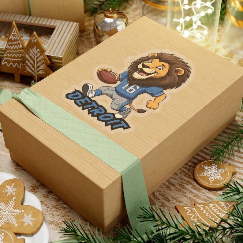 Detroit Lions Sticker | Detroit Lions Fan Gift | Detroit Lions Party ...