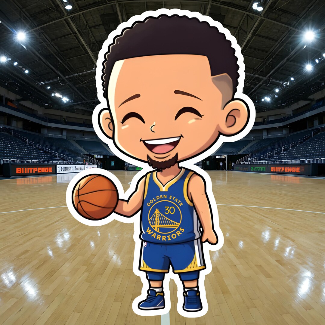 Stephen Curry Sticker Steph Curry Fan Gift Golden State Warriors Kiss ...