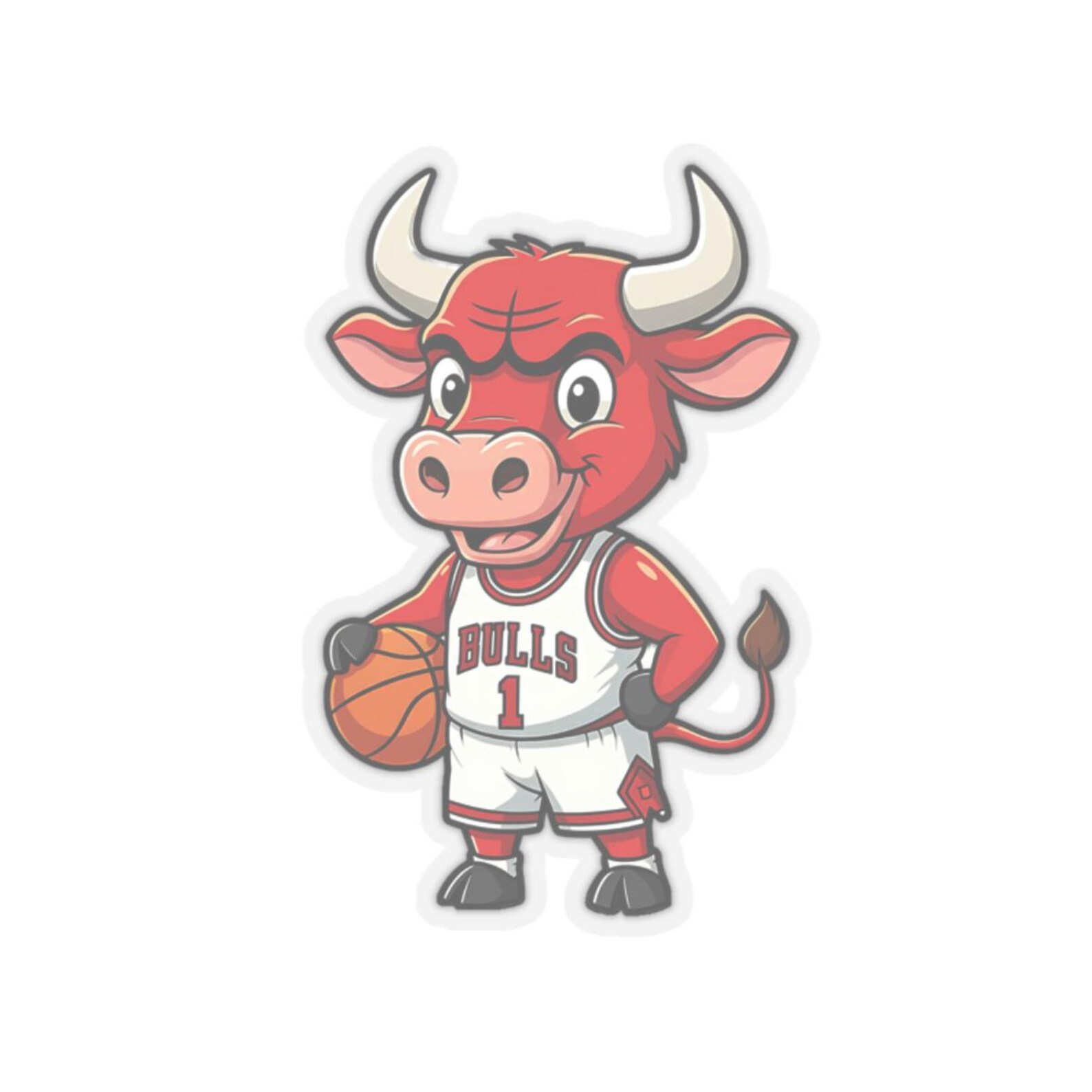 Chicago Bulls Sticker | Chicago Bulls Fan Gift | Vinyl Wall Decal ...