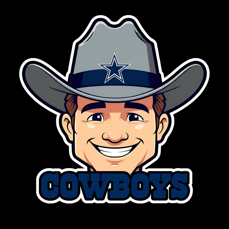 Dallas Cowboys Sticker | Dallas Cowboys Fan Gift | Vinyl Wall Decal ...