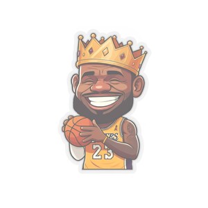 Lebron James Sticker | King James Fan Gift | Vinyl Wall Decal | Los ...