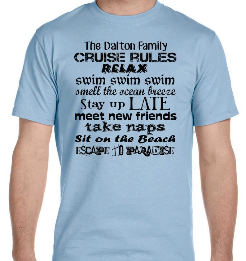 Custom Matching Lot Of 5 Family Cruise Rules Shirts Etsy custom-matching-lot-of-5-family-cruise-rules-shirts-etsy