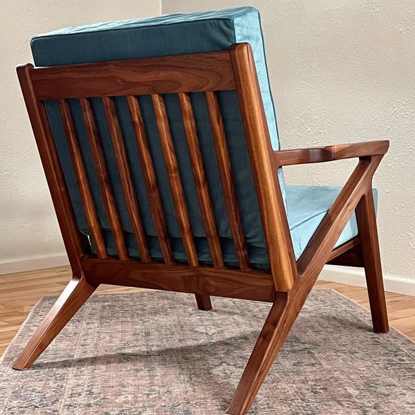 Mid Century Z Chair - Etsy