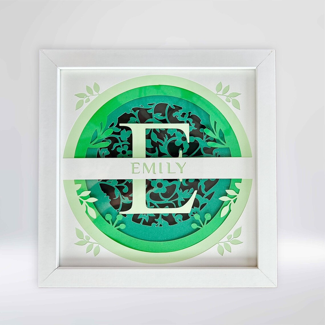 Custom Monogram 3D Layered Shadow Box Art - Etsy