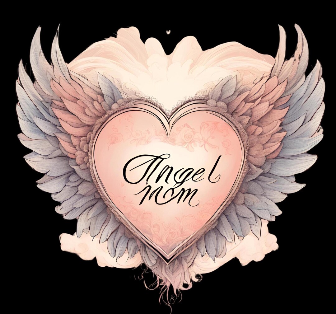 Angel Mom SVG for Download - Etsy