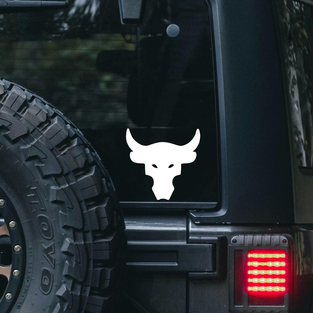 J.e.products 5in Bull Head Sticker for Trucks, Cars, Laptops, & More ...