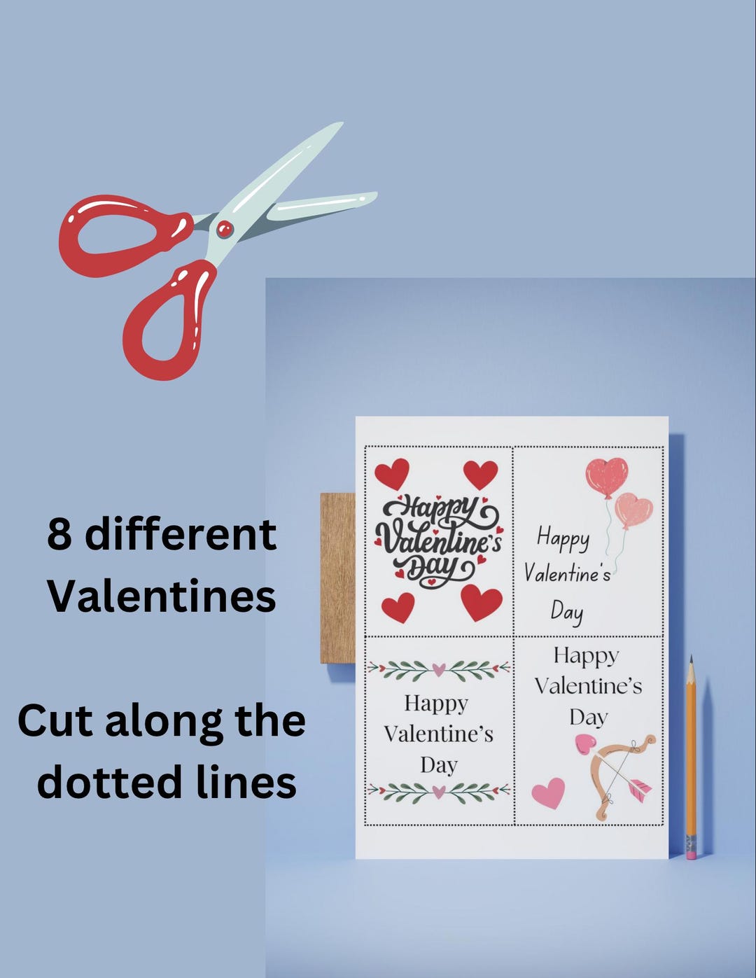 Printable Valentines Cut Outs - Etsy