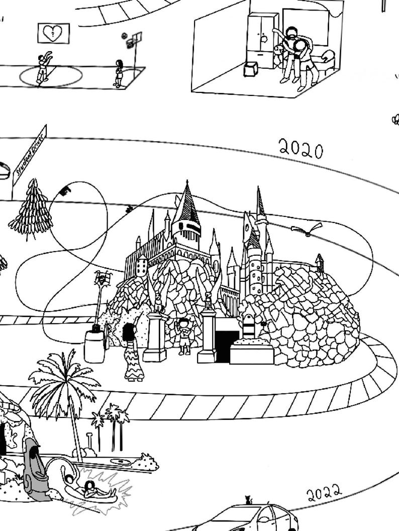 Relationship Map Love Story Map Personalized Gift Anniversary and ...