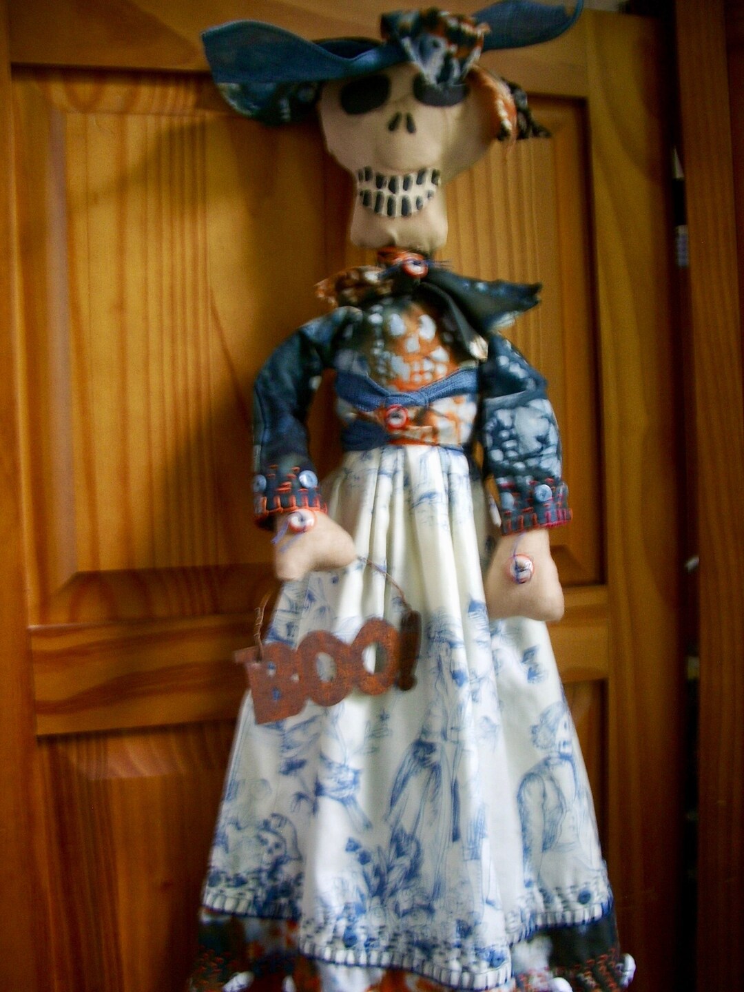 Handmade Folk Art Primitive 27" Doll-" Skelty Girl "boo" - Etsy