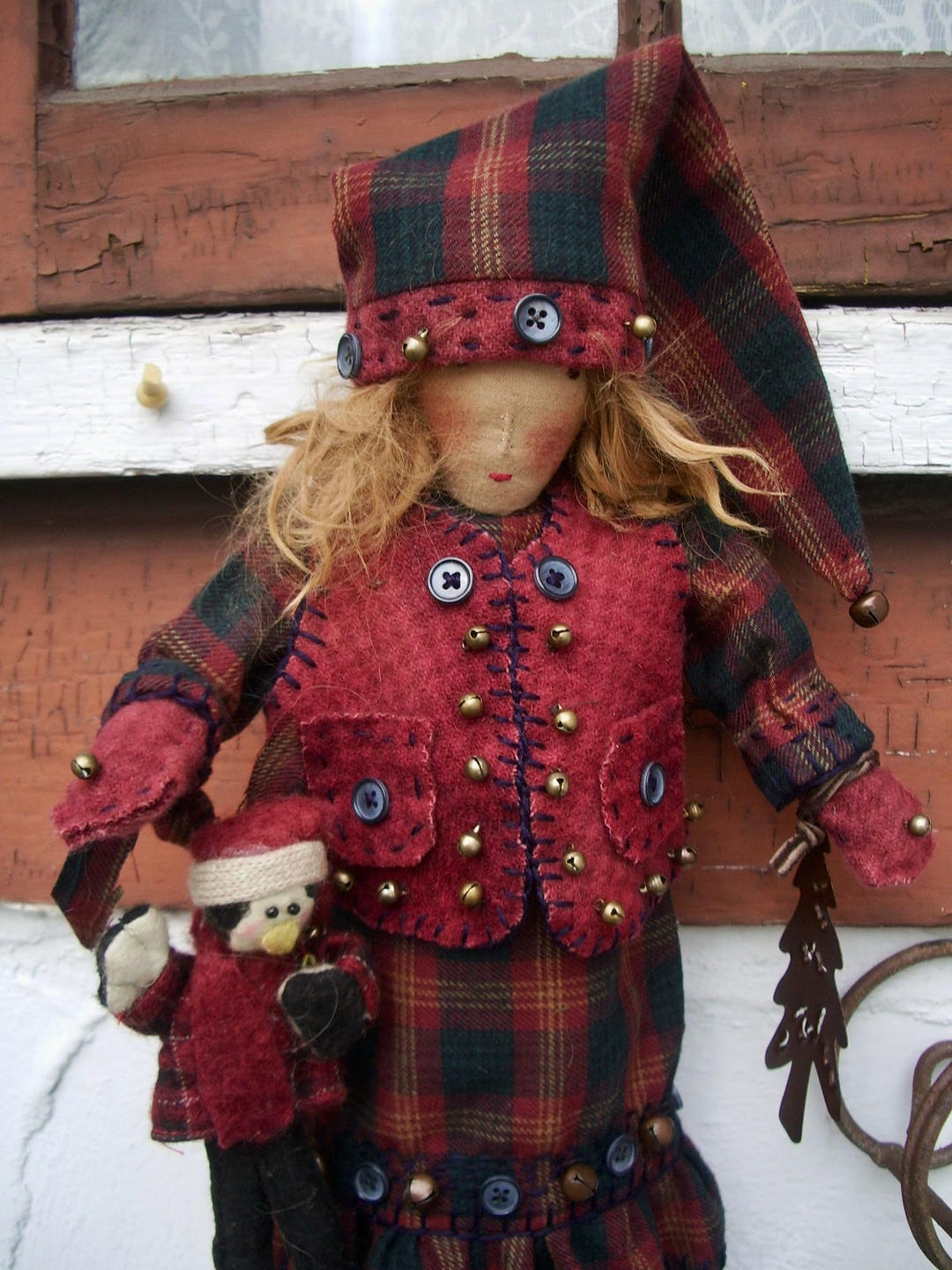 Handmade Folk Art Primitive Doll 24