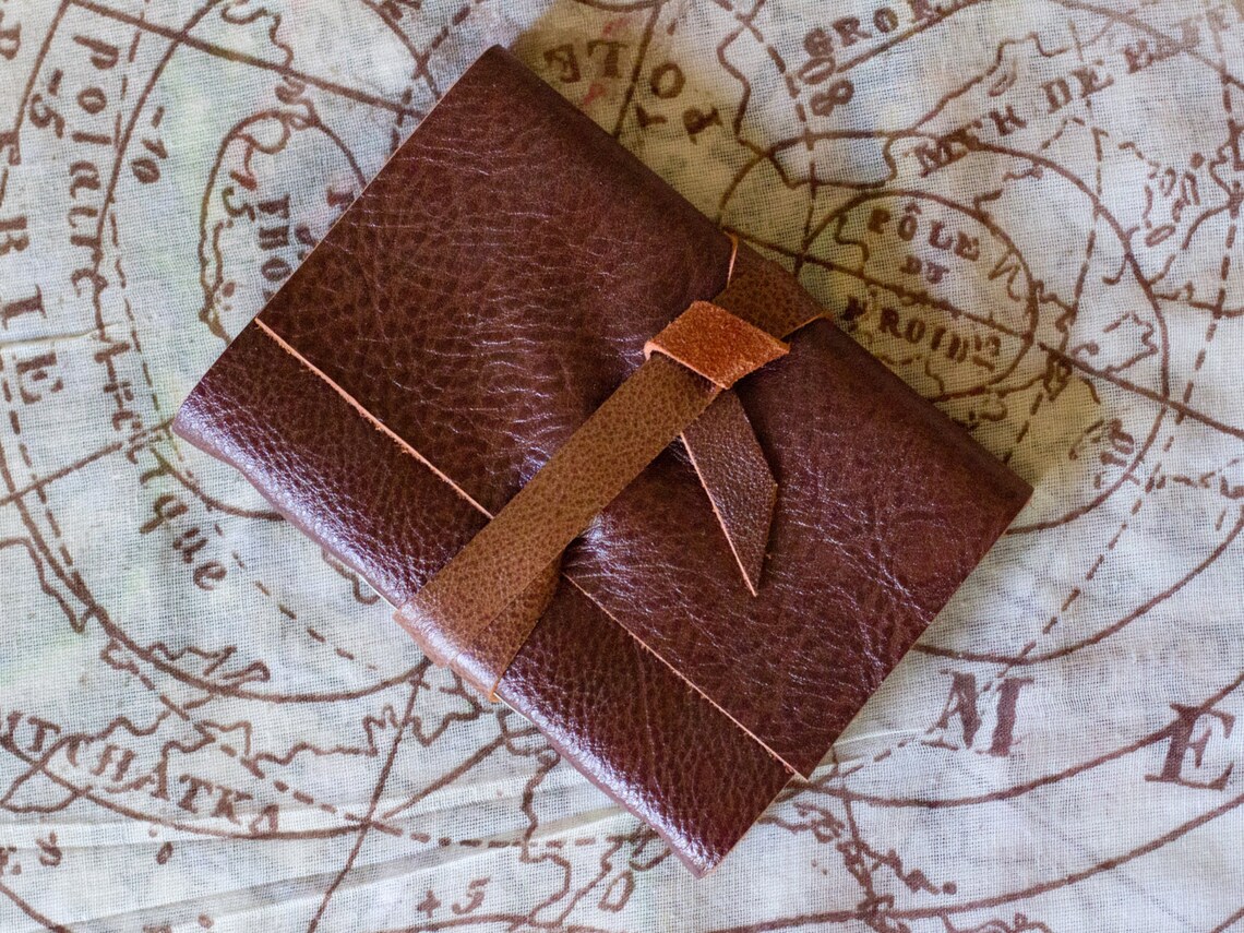 Rainbow Leather Wrap Journal Handbound Leather Blank Book - Etsy