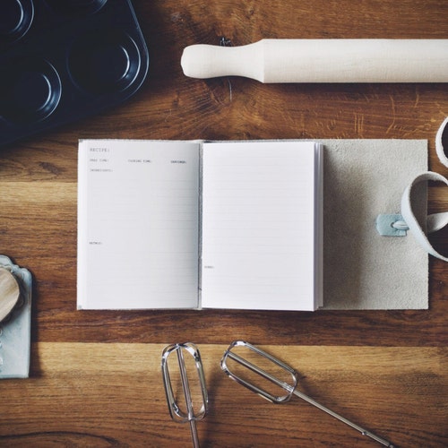 Recipe Book Leather Wrap Journal Hand-bound Cook Book 6 - Etsy