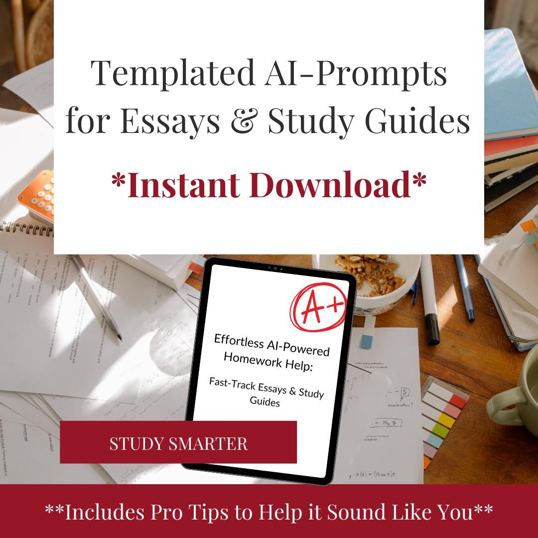 Ai-powered Essay and Study Guide Template Effortless Homework Helper ...