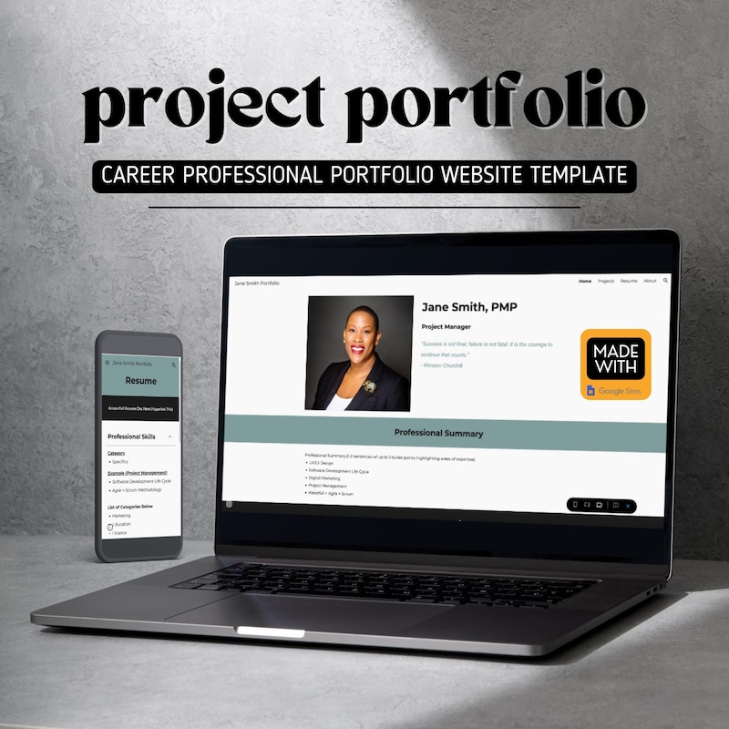 Career Portfolio Template - Etsy