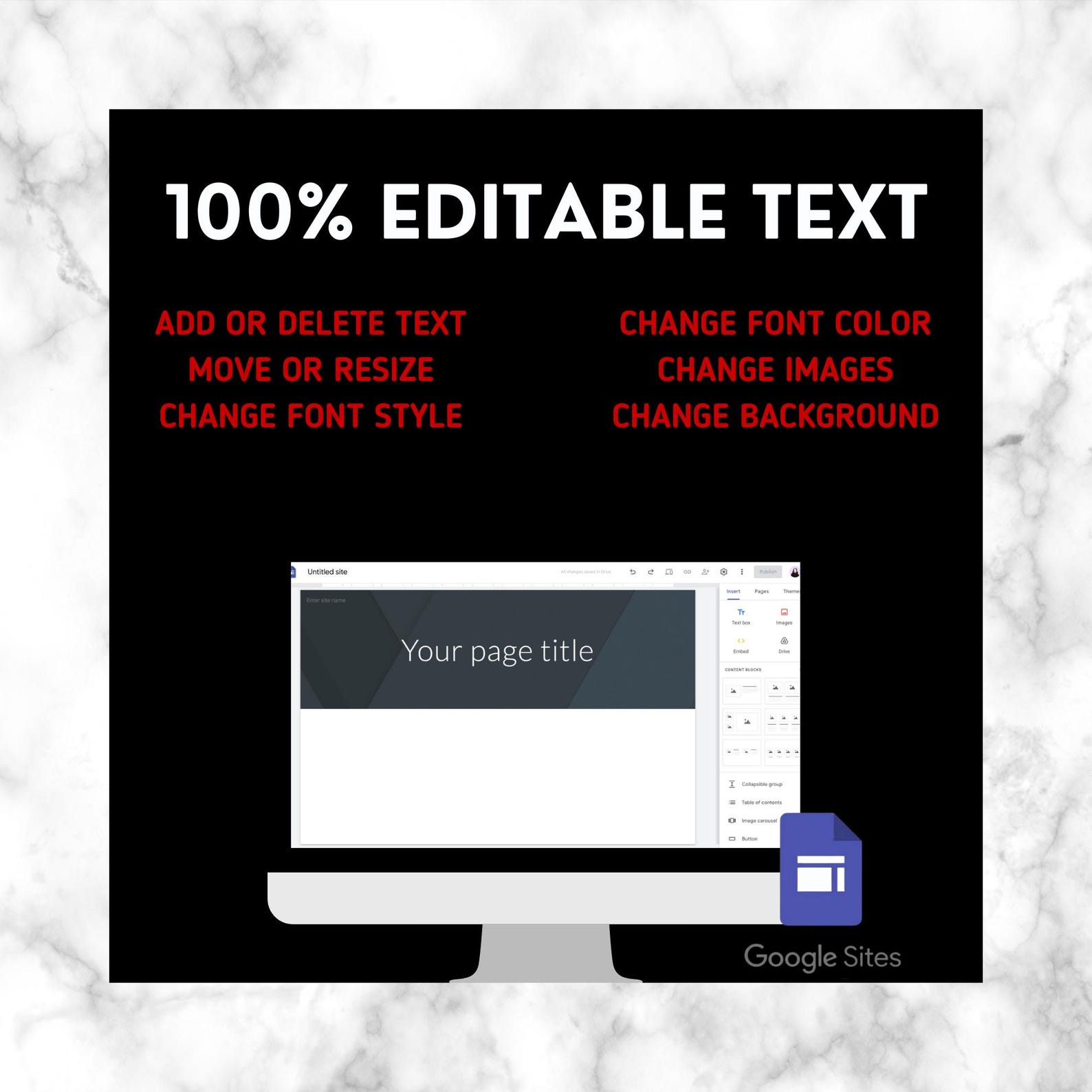 Google Sites Template | Digital Portfolio Template | Website Portfolio ...