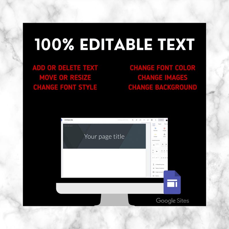 Google Sites Template | Digital Portfolio Template | Website Portfolio ...