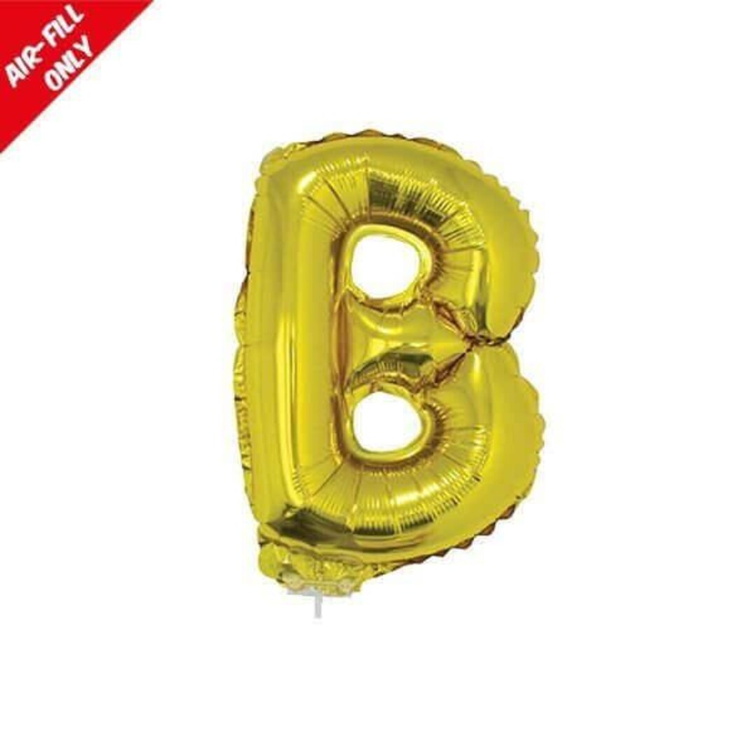 Gold Letter B Balloon on Stick for Events - Etsy
