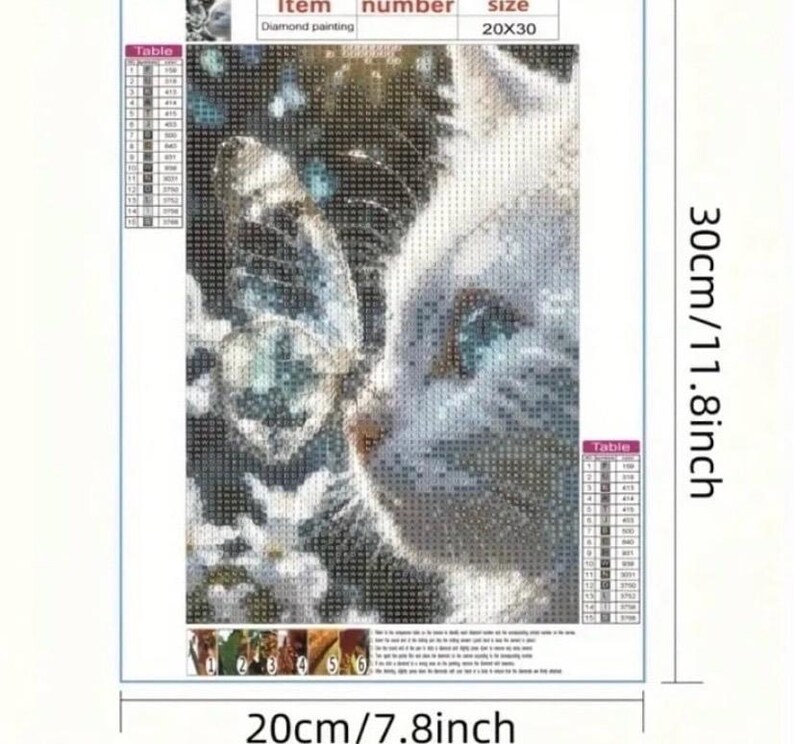 Diamond Art-cat - Etsy