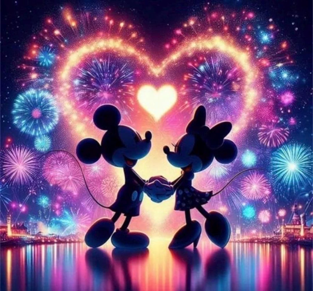 Diamond Art-mickey & Minnie - Etsy