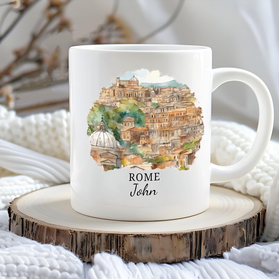 Personalized Rome Coffee Mug, Custom Rome Mug, Personalized Italy ...