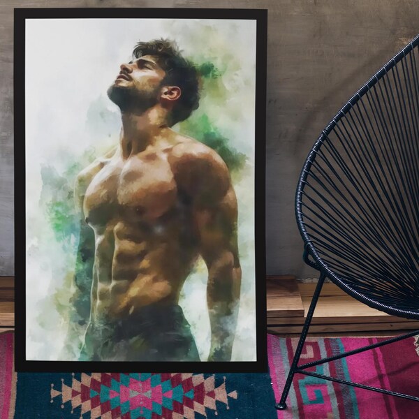 Abstract Male Figure - Etsy