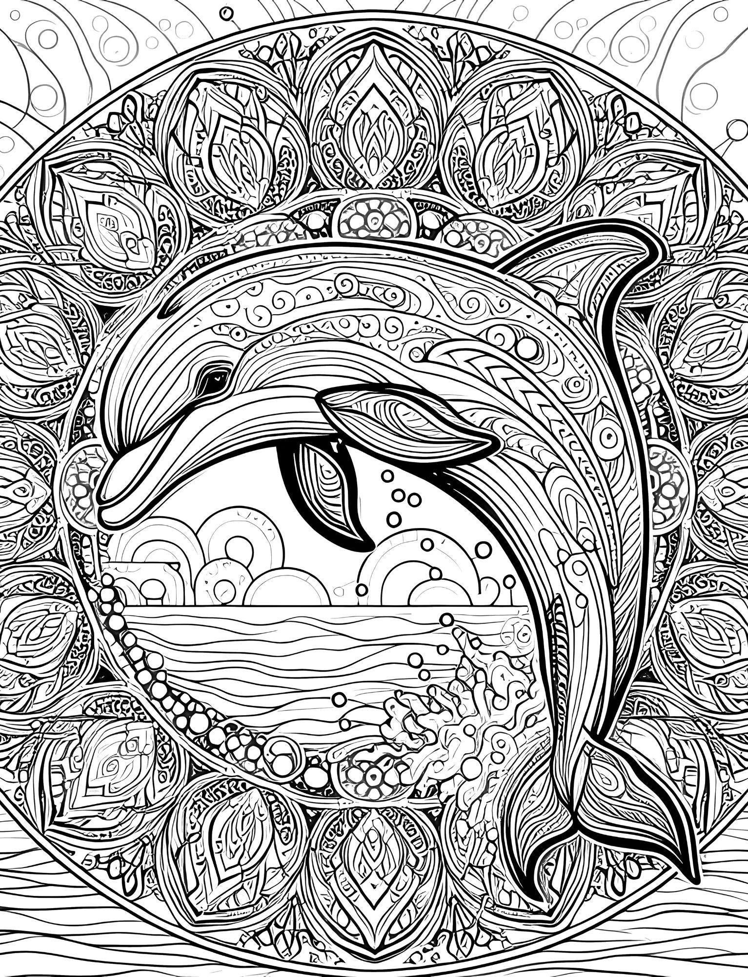 50 Zoo Animals Mandala Coloring Pages - Printable Wildlife Art for ...