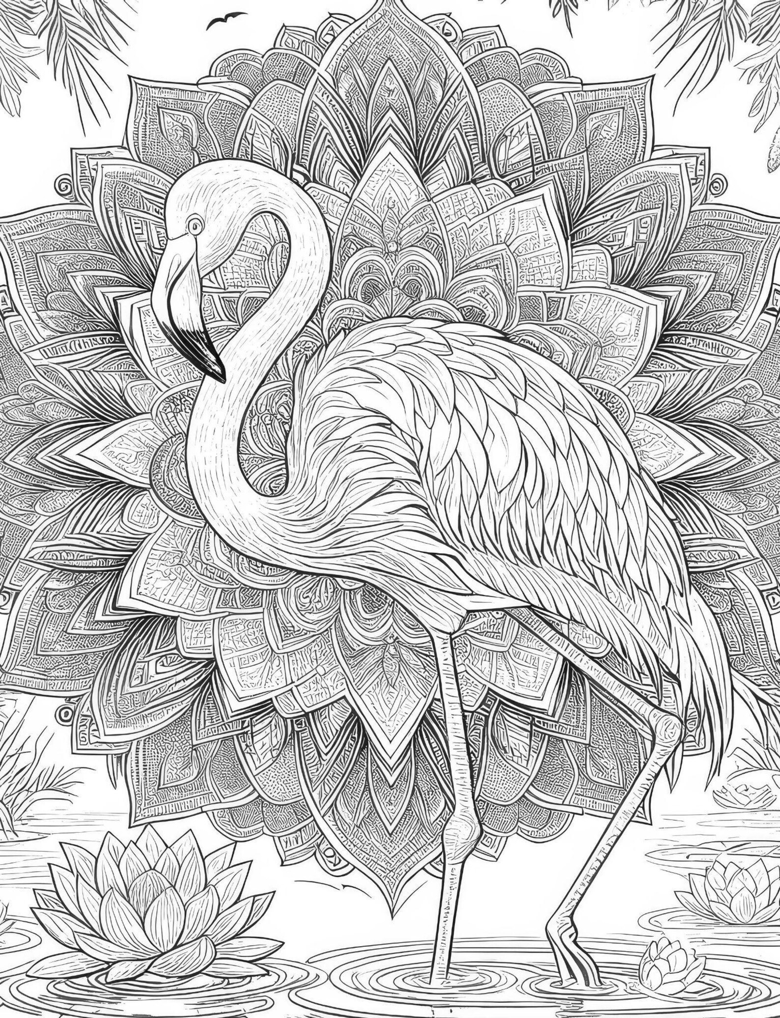 50 Zoo Animals Mandala Coloring Pages - Printable Wildlife Art for ...