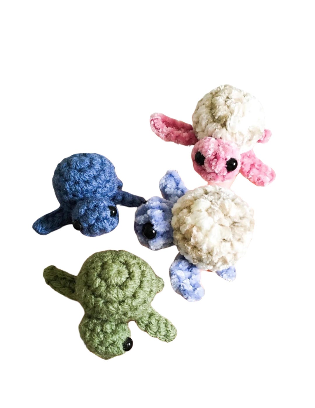 Baby Turtle Crochet Pattern Amigurumi PDF Tutorial - Patron Crochet ...