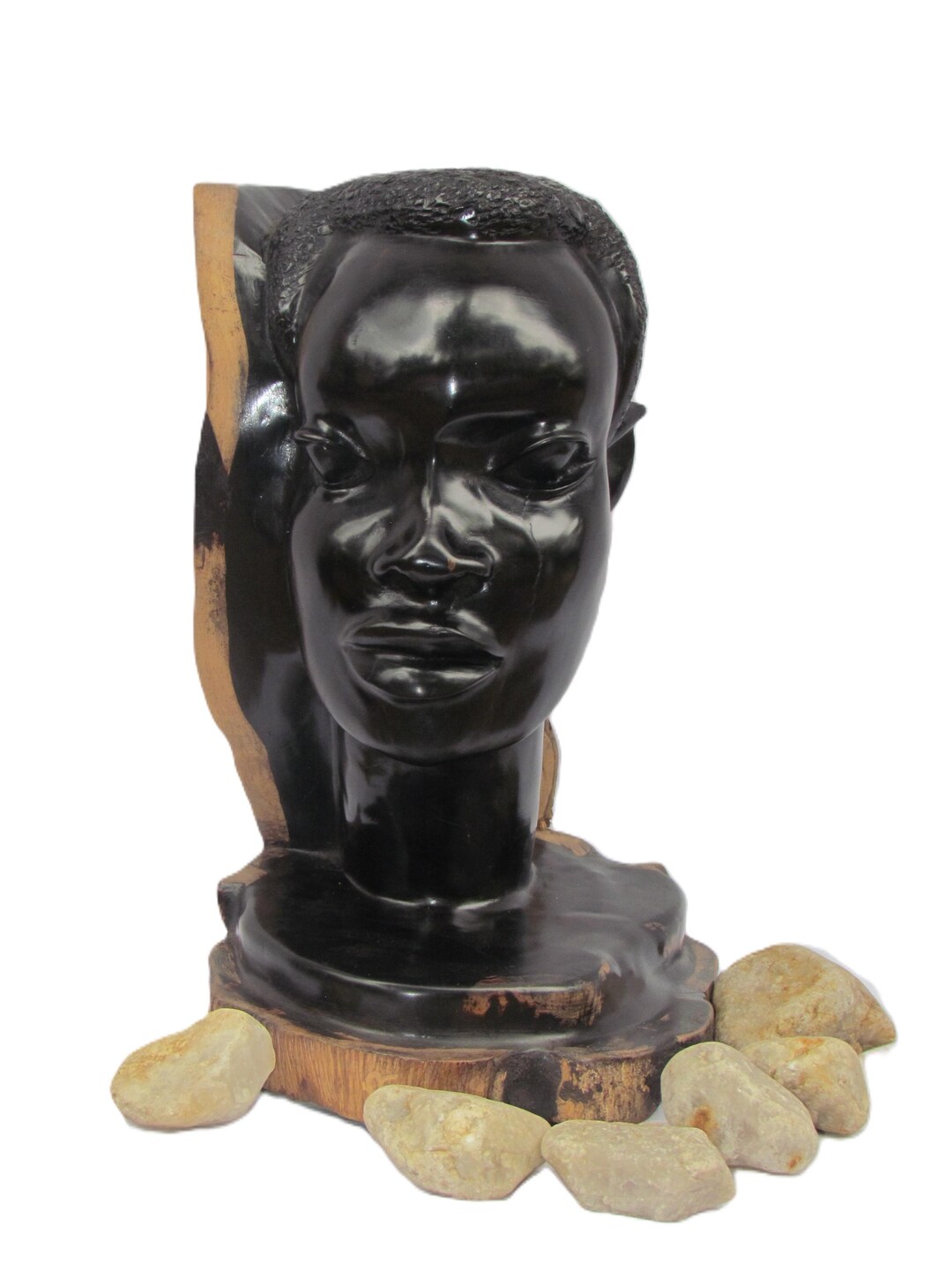 Makonde Woman Statue – Hand-carved Ebony Wood Sculpture From Tanzania ...