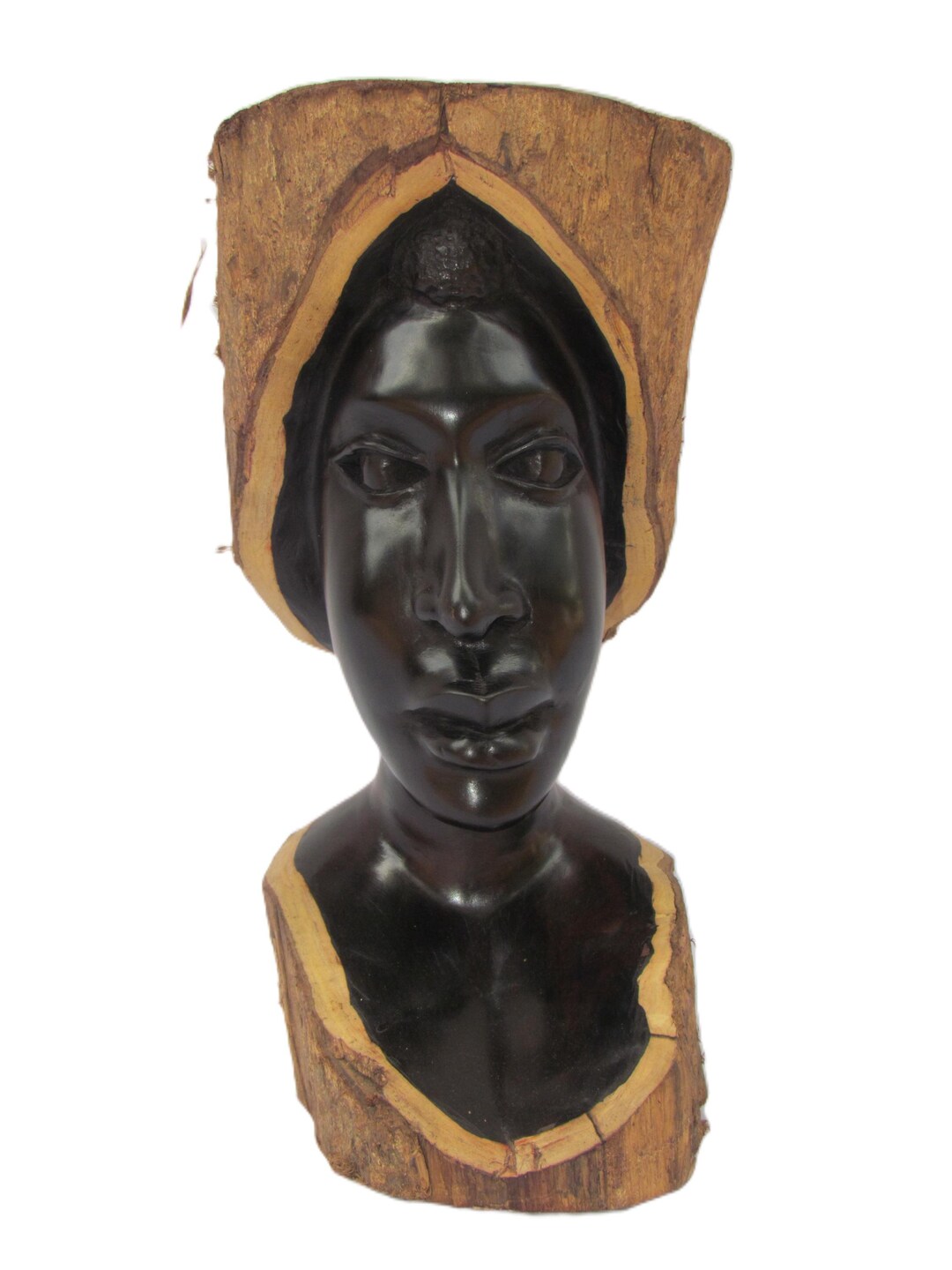 African Dual Tone Ebony Sculpture From Tanzania . - Etsy
