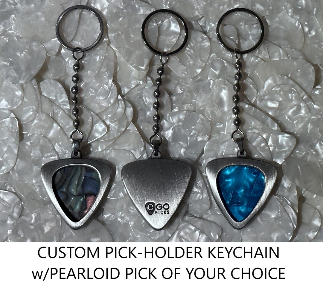 EGO Picks - Keychain W/ Pearloid Pick of Your Choice - Etsy