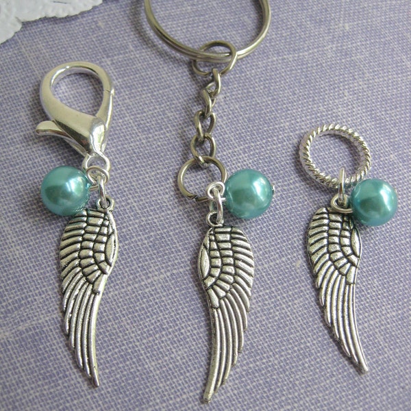 Angel Wing Key Chain - Etsy