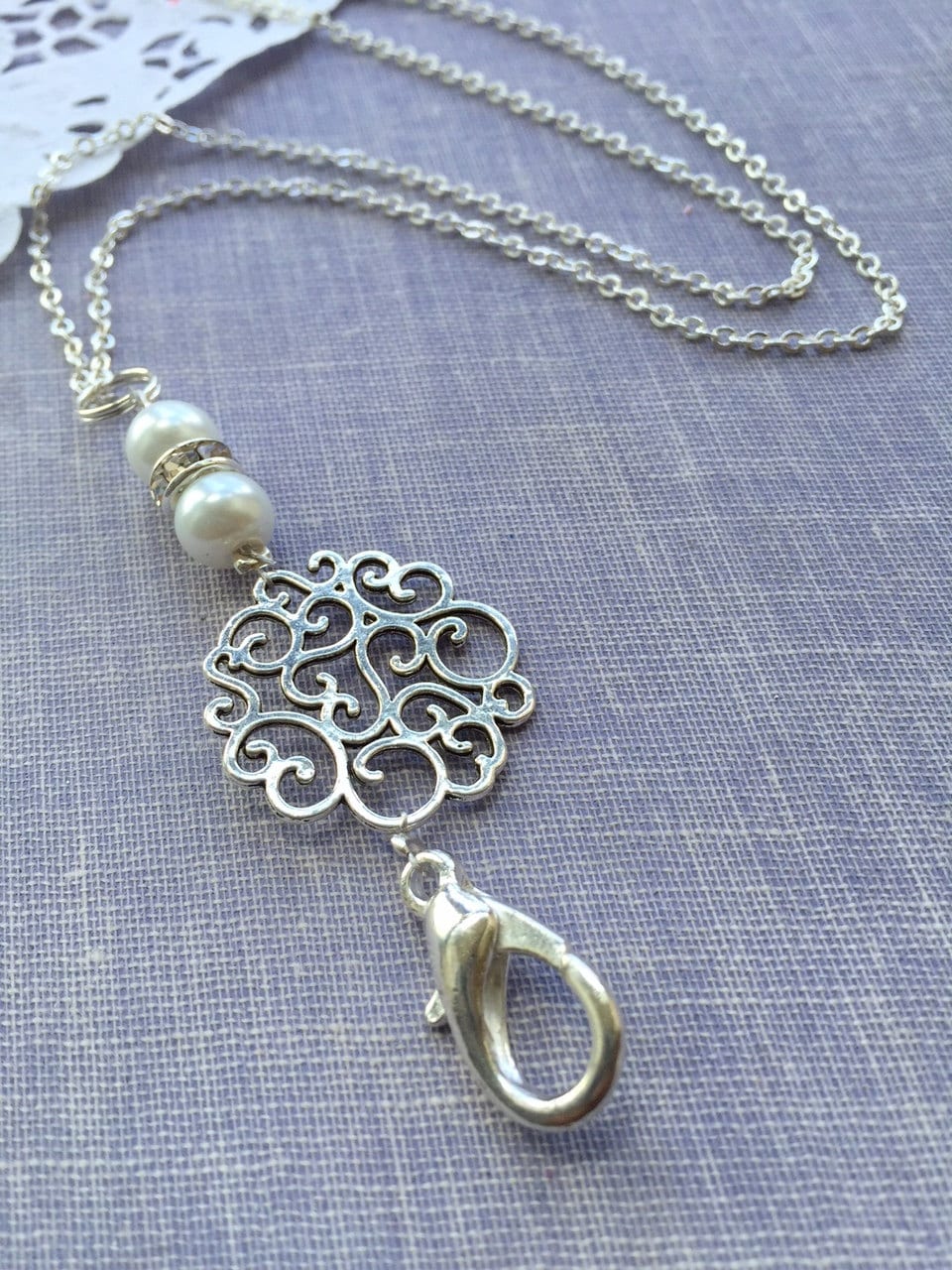 Lanyard Badge Holder Lanyard Chain Id Card Necklace Id - Etsy