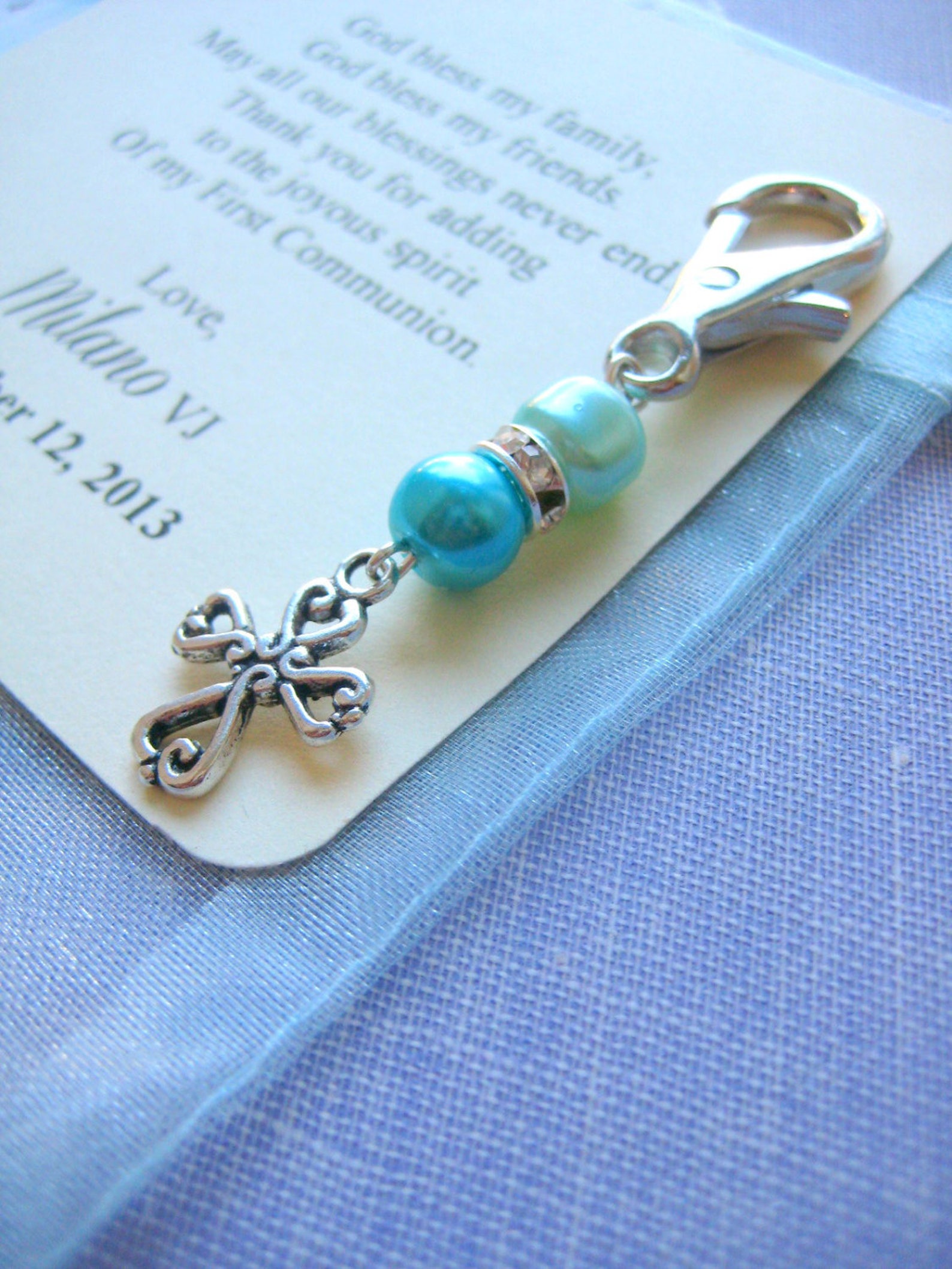 Communion Charms Including Cards Baptism Party Favor Cross - Etsy Canada
