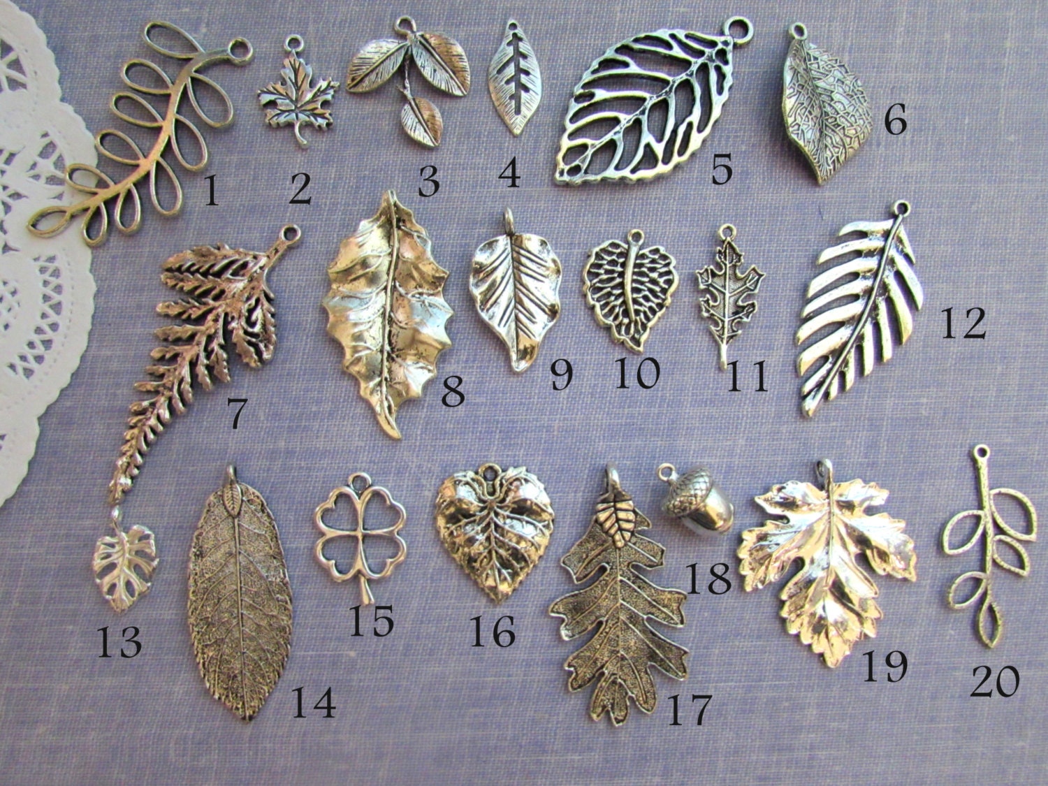Leaf Necklace. Autumn. CHOOSE Your Leaf Style. - Etsy