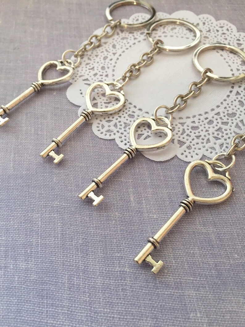 Key Chain, Heart Key, Bridesmaid, Best Man, Groomsmen Gifts, FREE ...