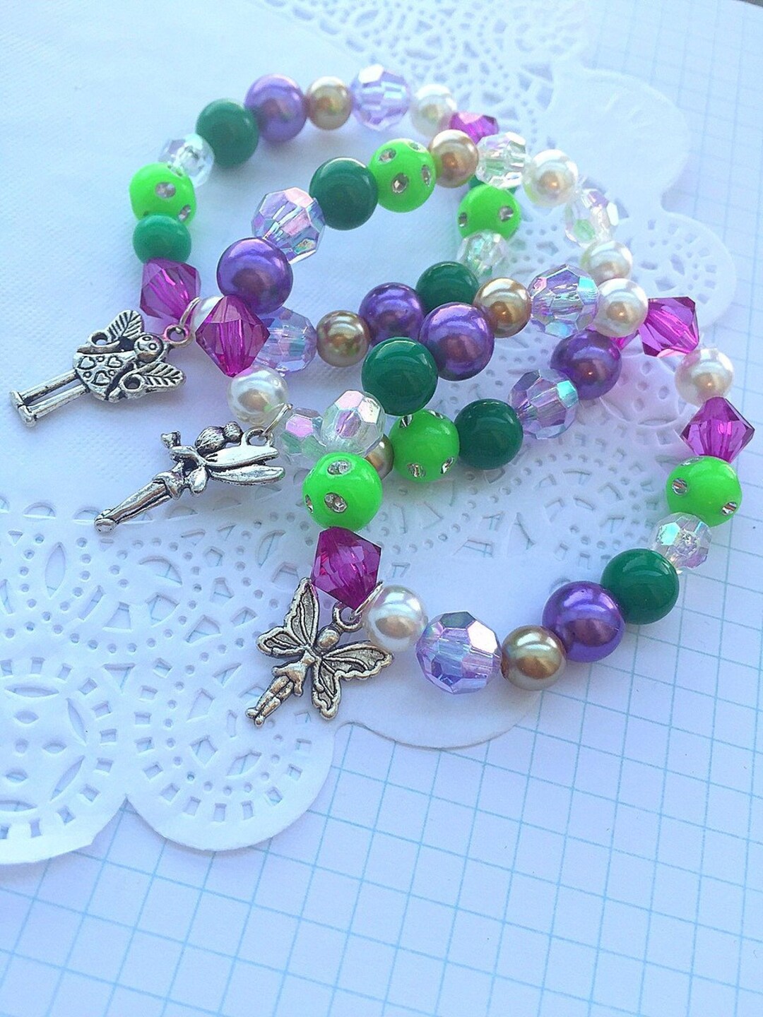 Fairy Birthday Party, Fairy Party, Fairy Jewelry, Fairy Bracelet, Kids ...