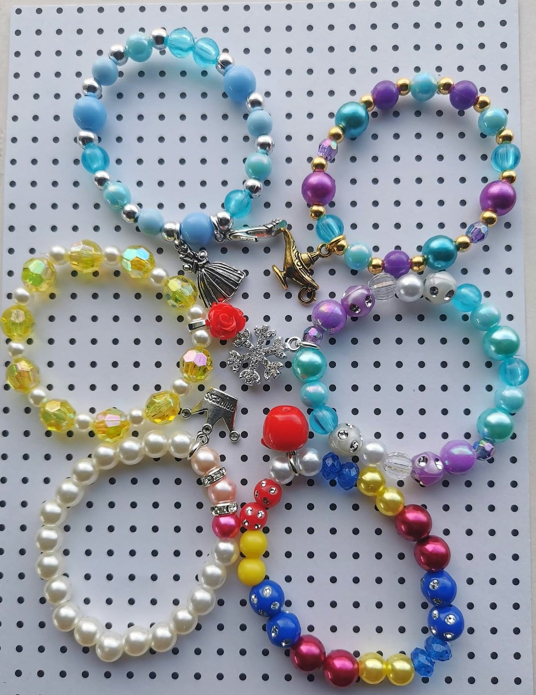 Princess Sampler Gift. Assortment of Princess Bracelets. Princess Party ...