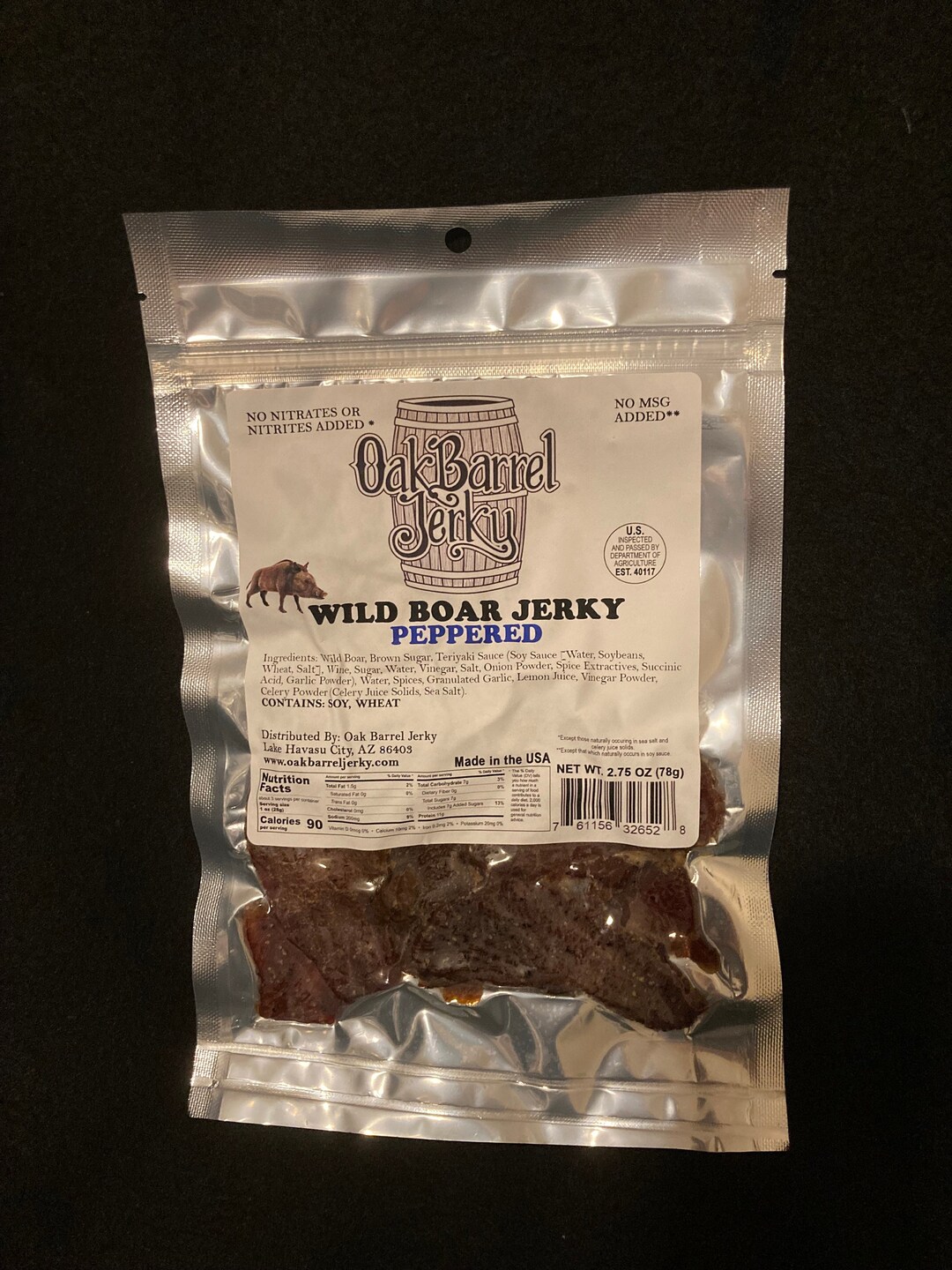 Peppered Wild Boar Gourmet Jerky - Etsy