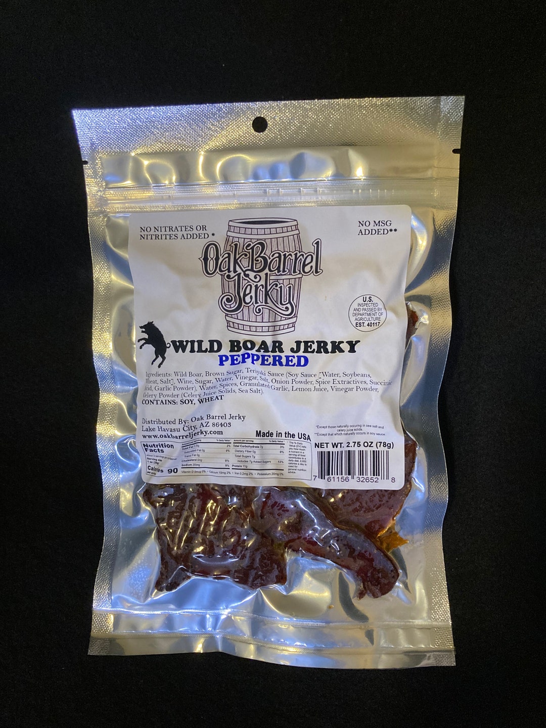 Peppered Wild Boar Gourmet Jerky - Etsy