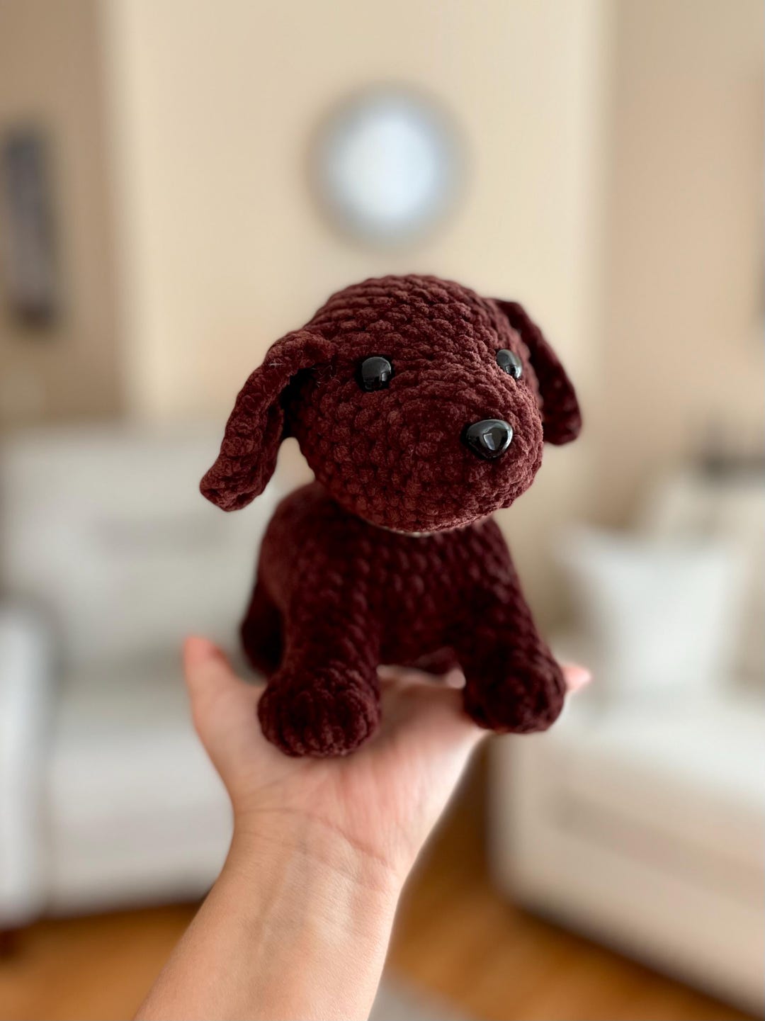 Crochet Chocolate Lab, Amigurumi Dogs, Dog Plushies - Etsy