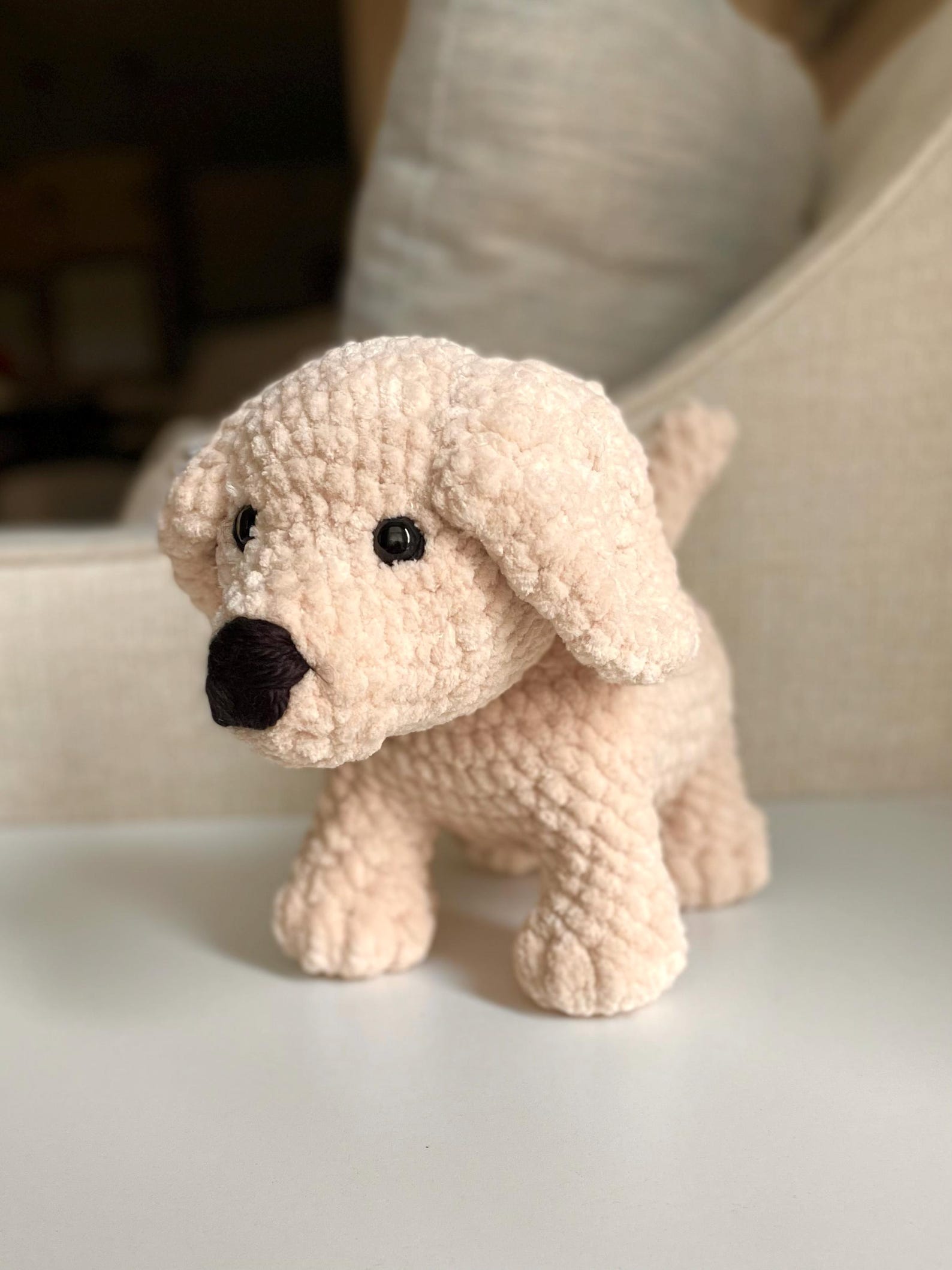Crochet Labrador Puppy Plushie: Handmade Dog Amigurumi - Etsy