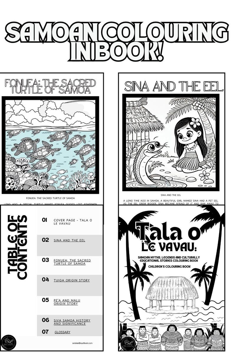 Tala O Le Vavau: Samoan Myths, Legends & Cultural Stories – Coloring ...