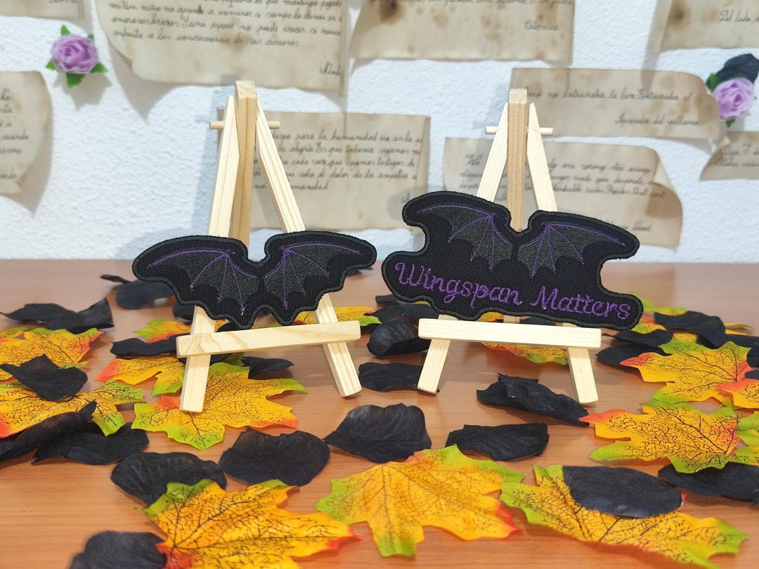 ACOTAR Bat Wing Patch Machine Embroidered for Decoration - Etsy
