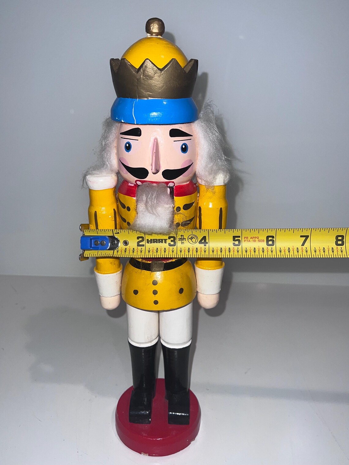 Vintage Hand-painted Wooden Nutcracker 14 Inches Tall - Etsy
